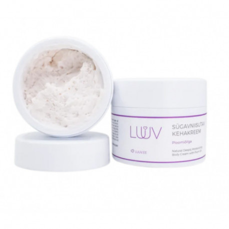 Luuv Natural Deeply Moisturizing Body Cream with Plum Oil Natūralus ...