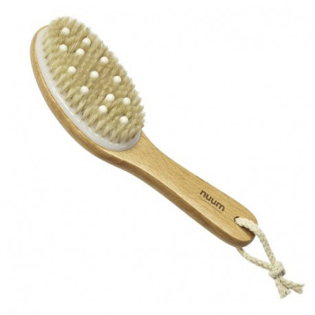 Nuum Cosmetics Curved Handle Body Brush with Soft Massage Beads ...