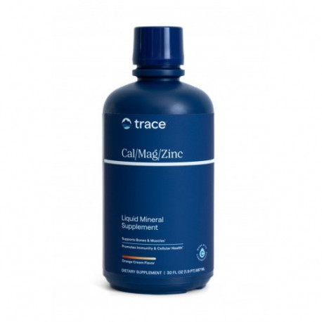 Trace Minerals Liquid Cal/Mag/Zinc Skystas kalcis magnis cinkas + Vit.D ...