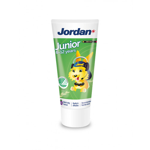 Jordan Junior Toothpaste 6-12 years Vaikiška dantų pasta 50ml,Bunny