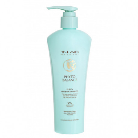 T-LAB Professional Phyto Balance Purity AHA/BHA Shampoo Galvos odą ...