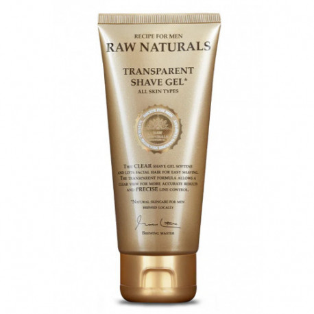 Raw Naturals Transparent Shaving Gel Skutimosi gelis 75ml