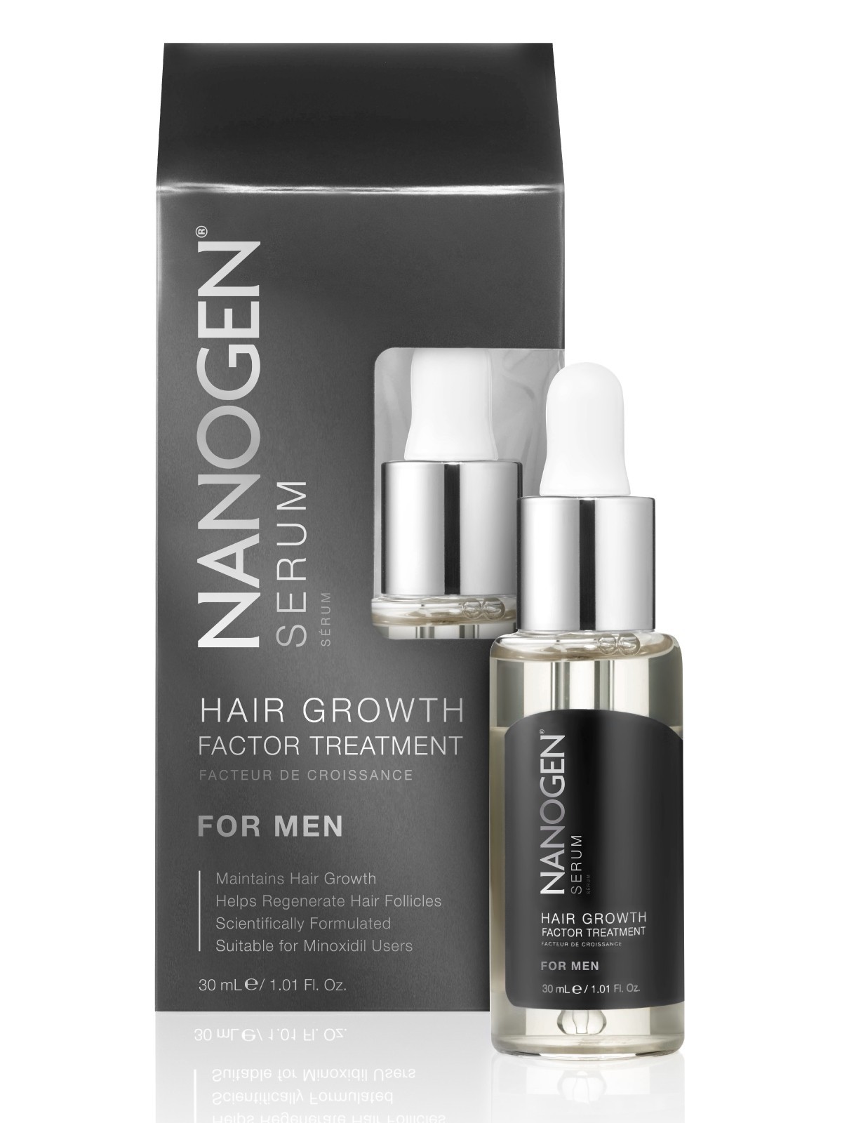 Nanogen Hair Growth Factor Treatment Serum Plaukų augimą skatinantis ...