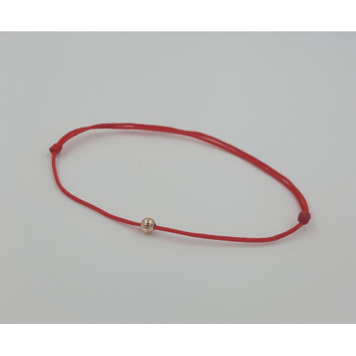 Nilly Raudona apyrankė su auksu BRG 0012 0.47g