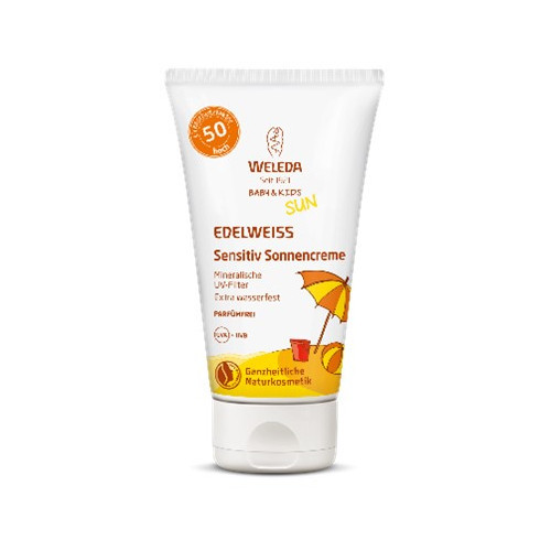Weleda Baby & Kids Sensitive Sun Cream SPF50 Natūralus apsauginis ...