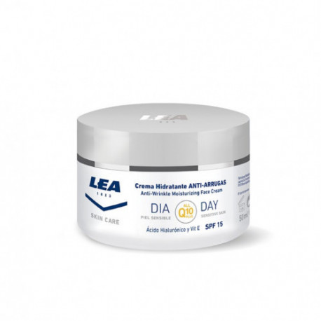 LEA Anti-Wrinkle Moisturizing Face Cream SPF15 Dieninis kremas su Q10 50ml