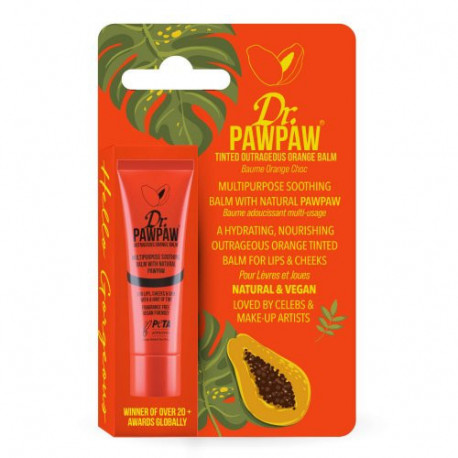 Dr.PAWPAW Tinted Outrageous Orange Balm Daugiafunkcis lūpų balzamas su ...