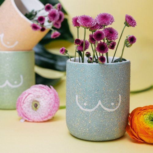 Lipdau Žalias puodelis PAPUKAI 1 vnt.